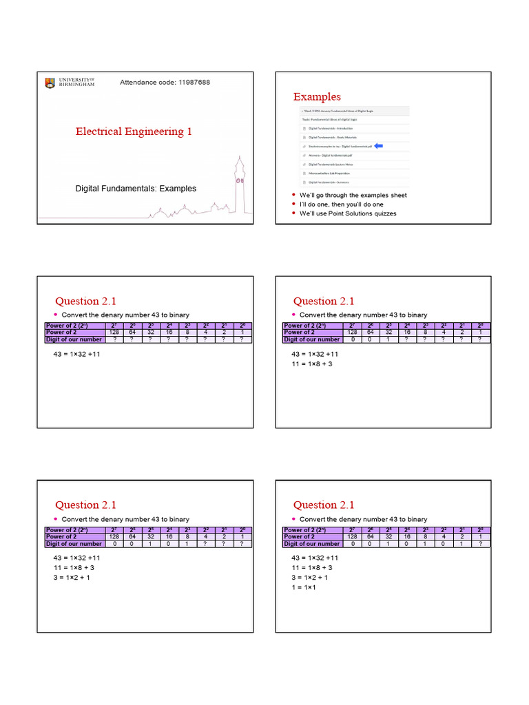 Week 3 - Ideas and Examples | PDF | Elementary Mathematics | Theory Of ...