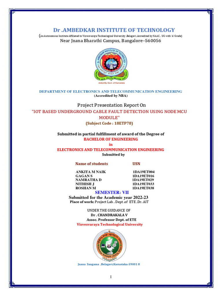 Cable Fault Detection Pdf Rectifier Electrical Network