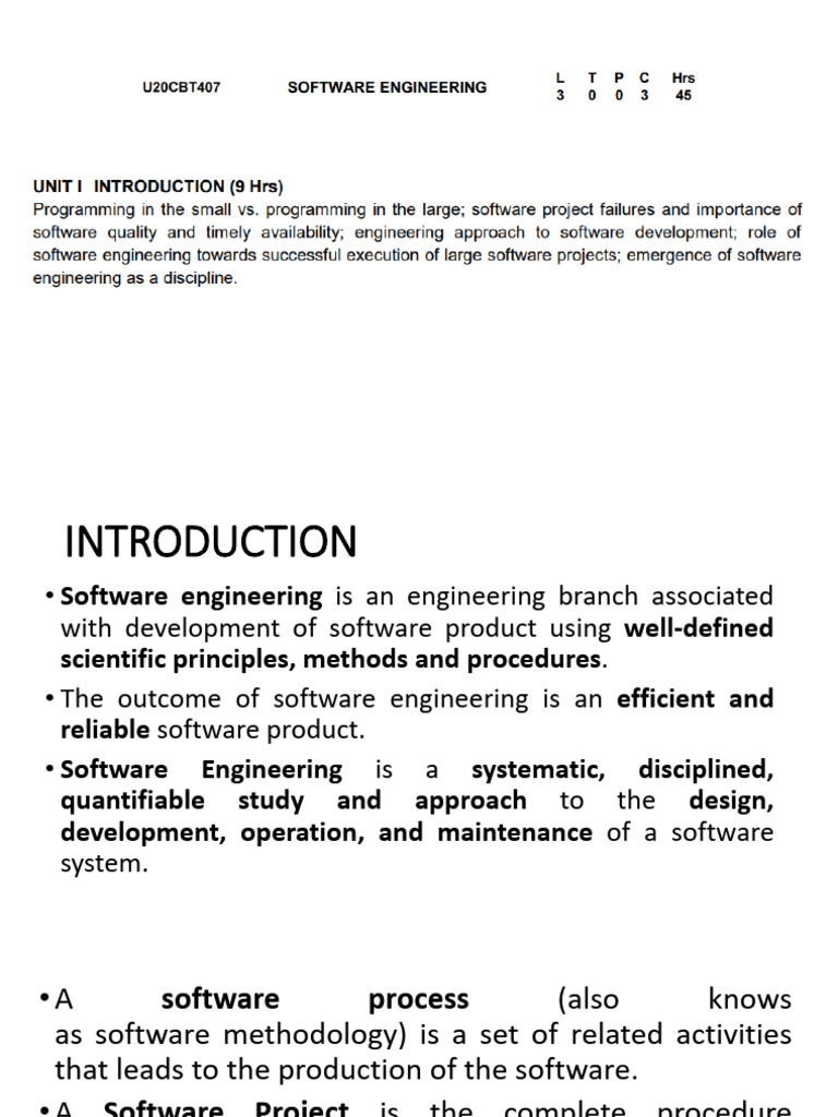 Unit I | PDF | Software Development Process | Software Testing