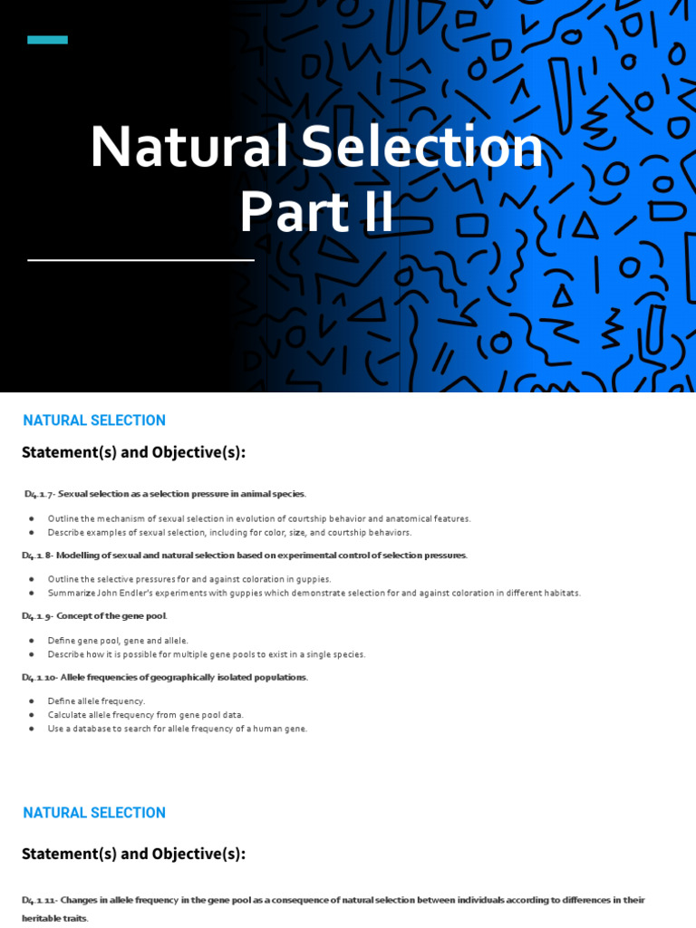 Natural vs. Artificial Selection Explained | PDF | Natural Selection ...