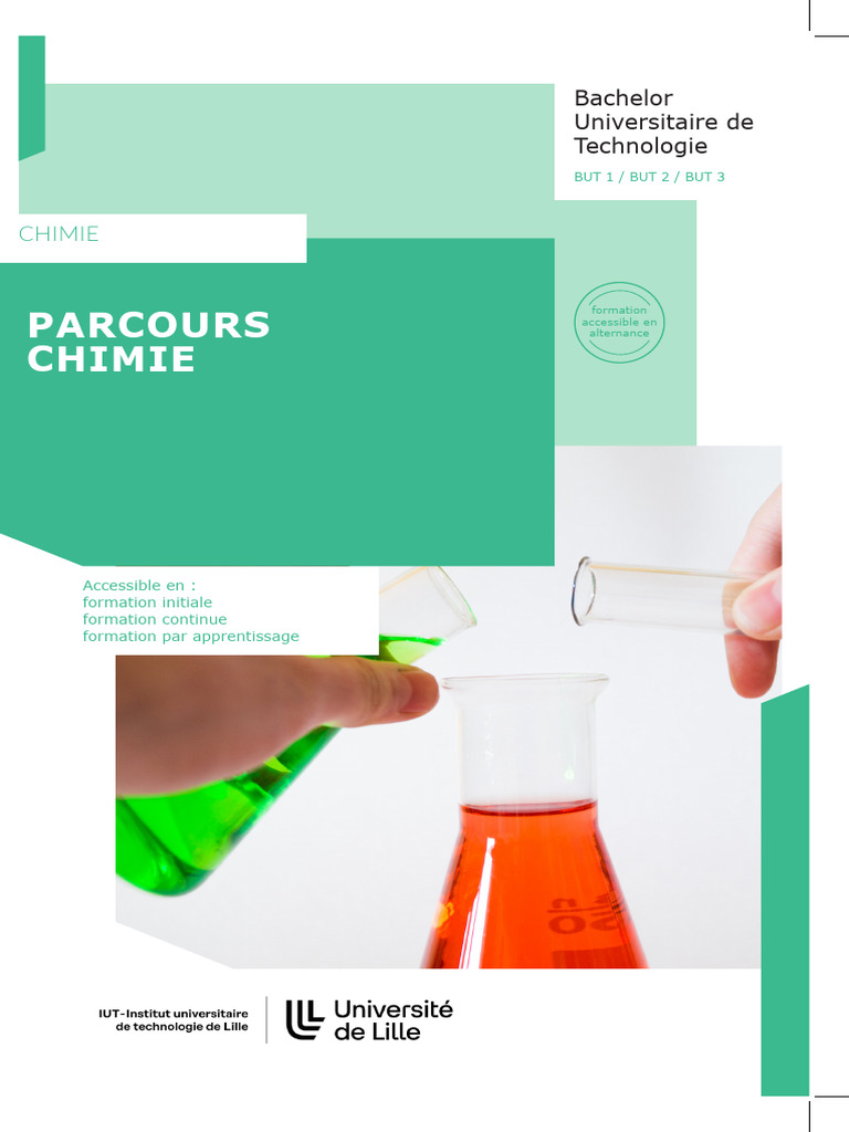 Parcours BUT Chimie à l'IUT de Lille | PDF | Chimie