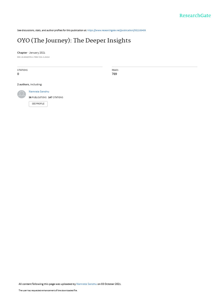 OYO The Journey The Deeper Insights1 | PDF | Startup Company | Small ...