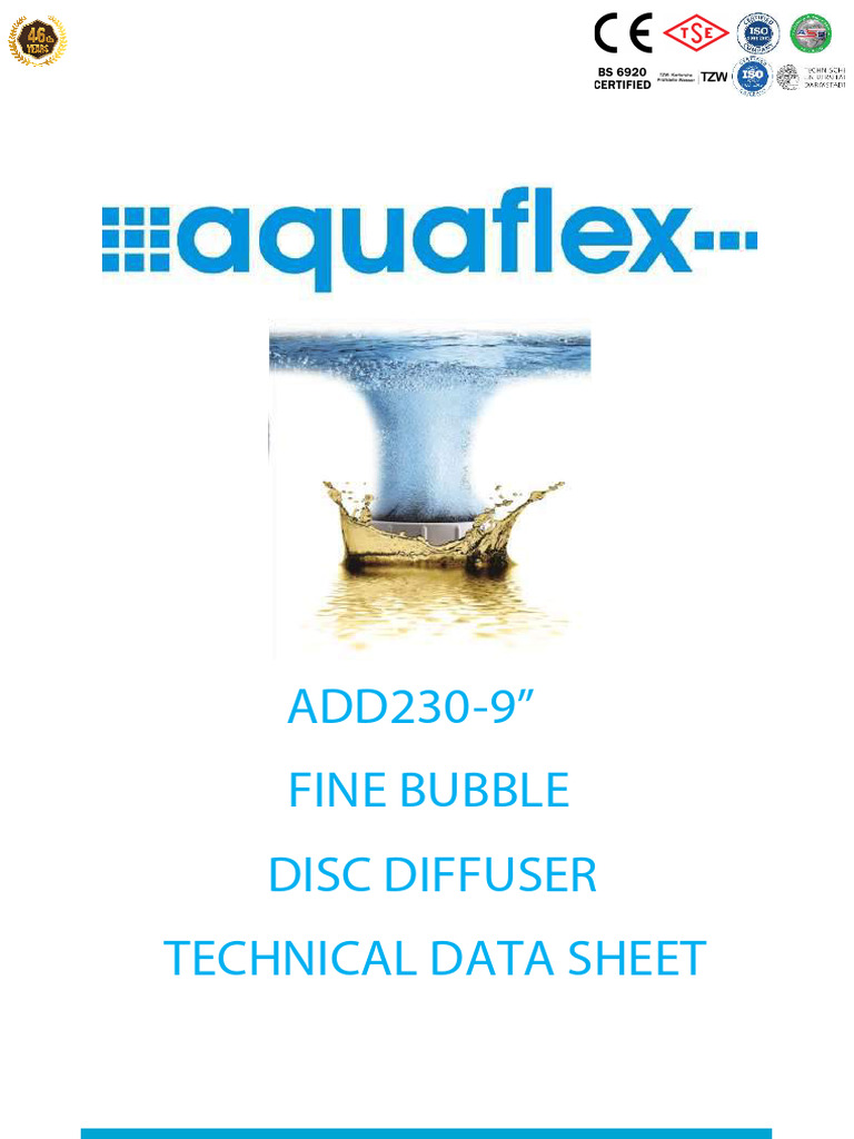 ADD230-9 Disc Diffuser Technical Datasheet | PDF