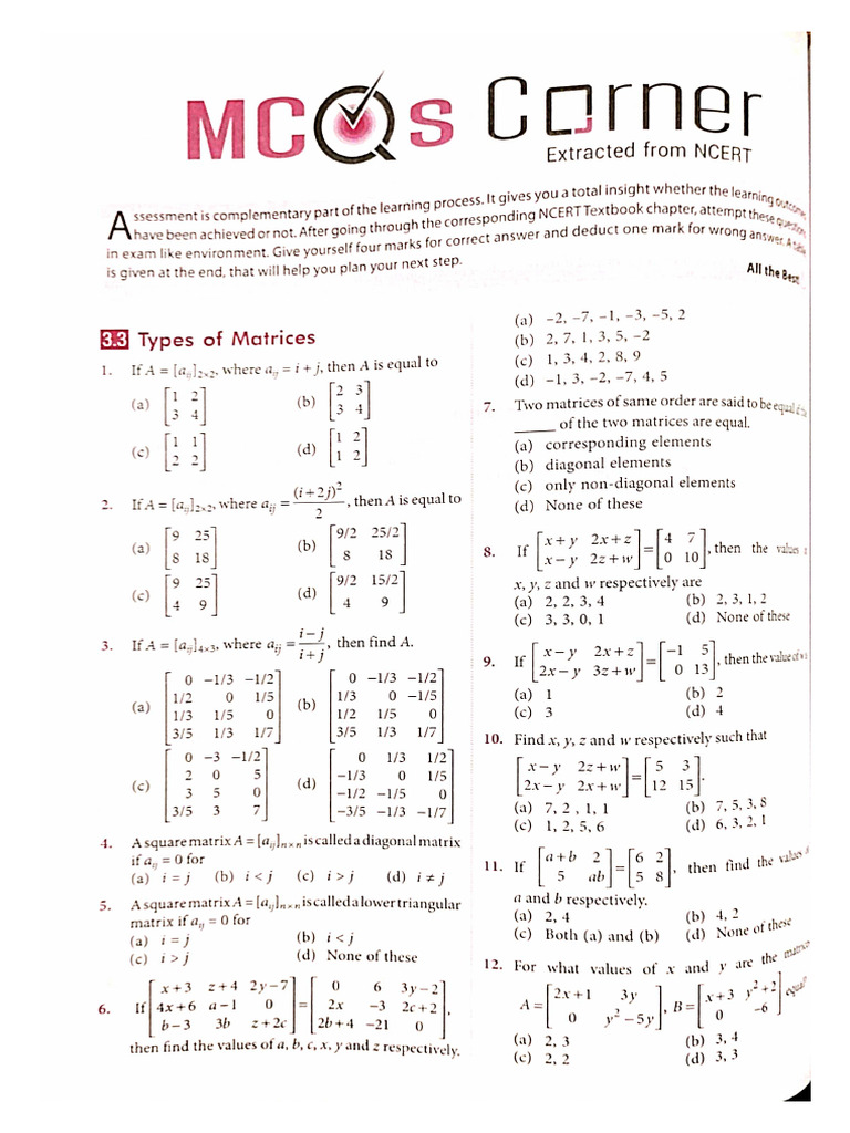 Matrices | PDF