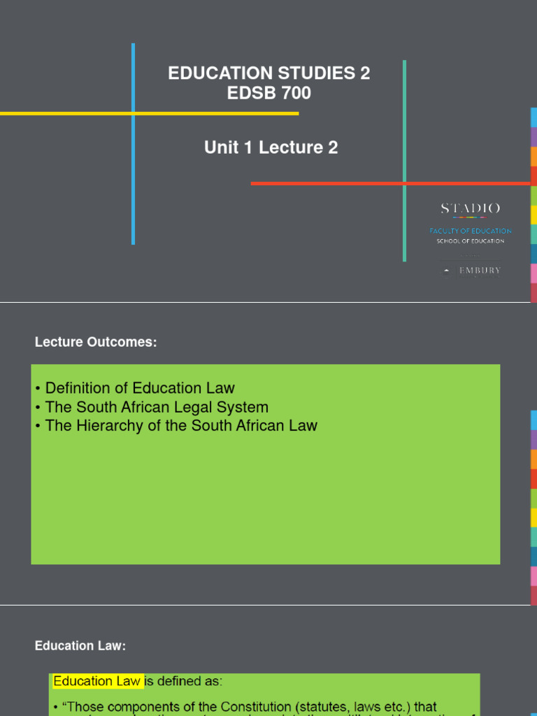 EDSB700 Unit 1 - Lecture 2-2 | PDF