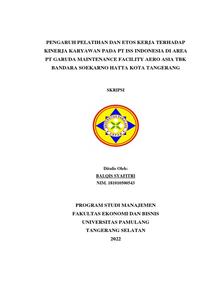 Skripsi Balqis Syafitri 181010500543 | PDF