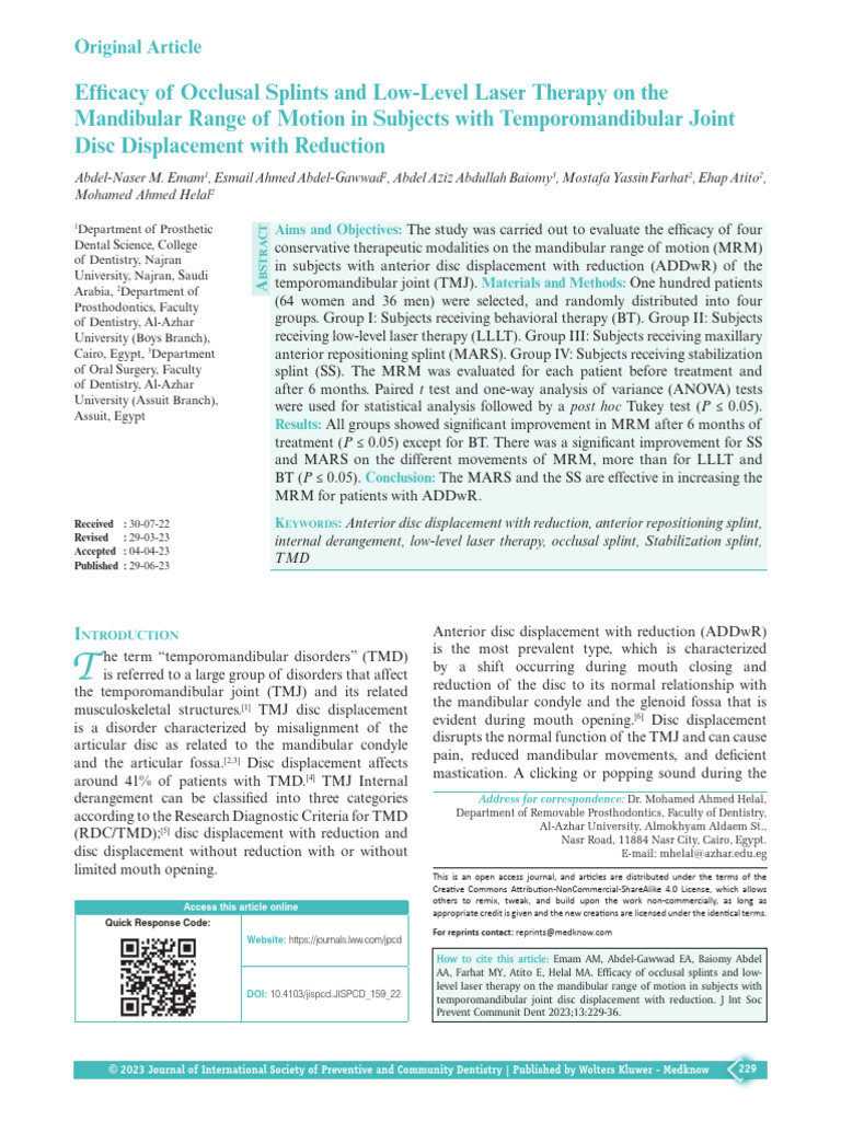 Splint Laser Download Free Pdf Medicine Clinical Medicine