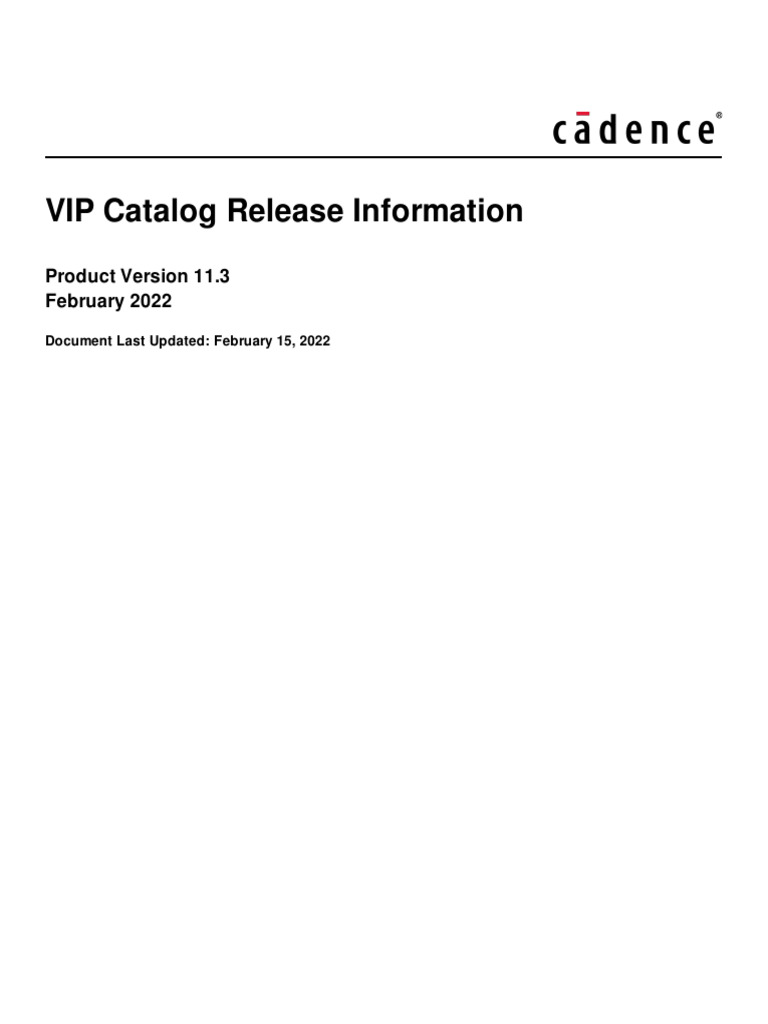 Vipcat11 30 081 | PDF | Hardware Description Language | Trademark