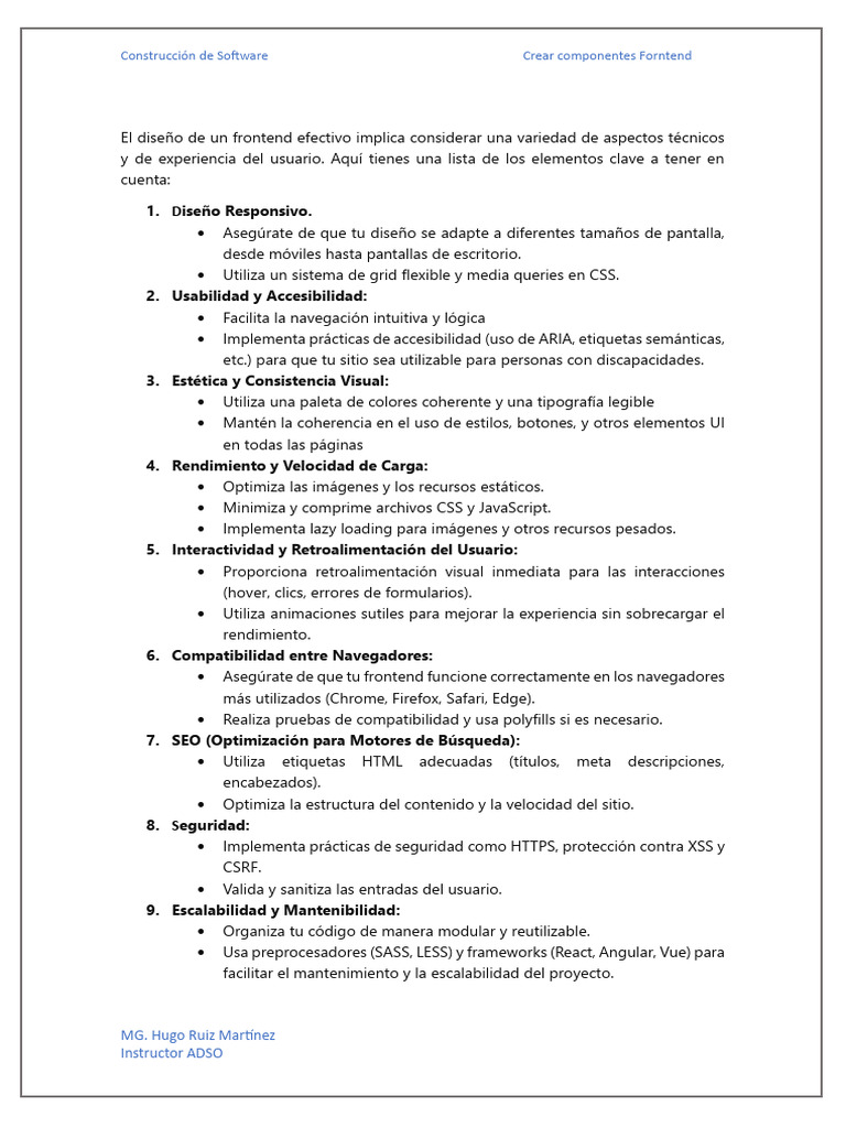 A Considerar Taller Frontend | Descargar gratis PDF | Script Java | Tecnologías de la información