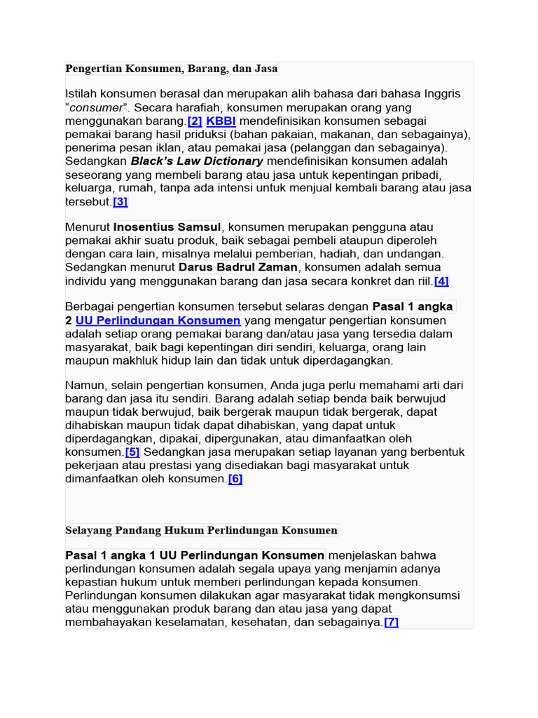 Pengertian Konsumen & Perlindungan Konsumen BPSK | PDF