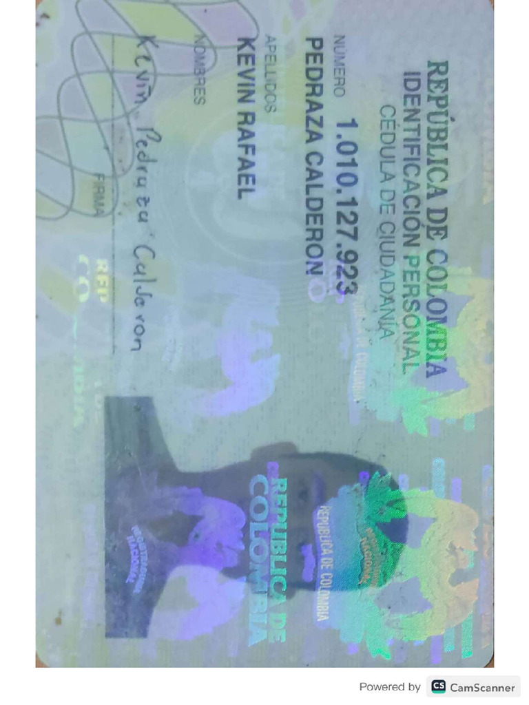 Cedula Kevin Pedraza_compressed | PDF