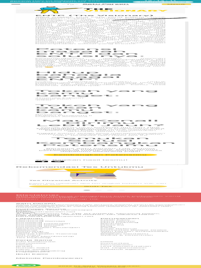 Tes Kepribadian MBTI untuk ENTP | PDF