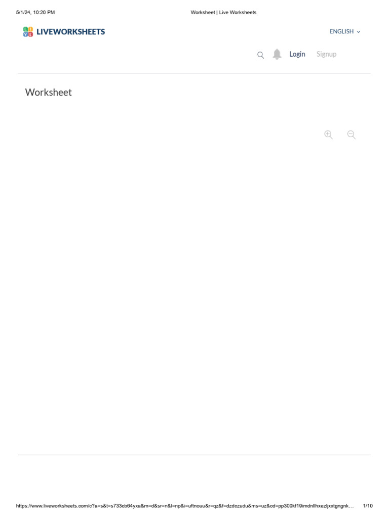 Worksheet - Live Worksheets | PDF