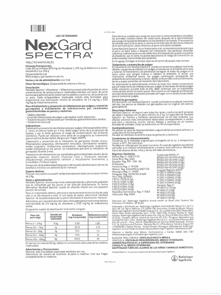 Inserto Nexgard Spectra | PDF