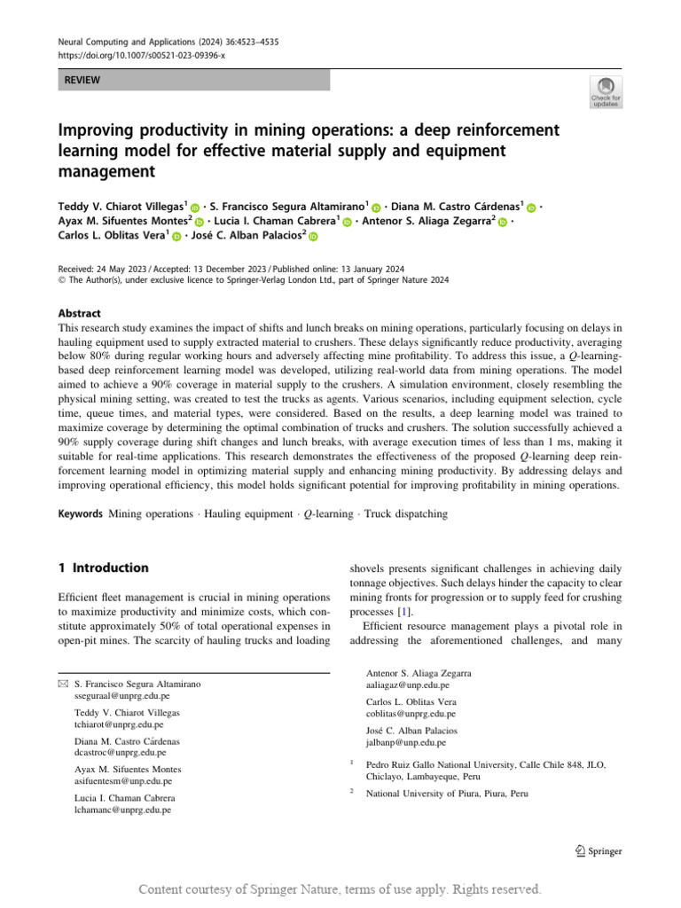 Optimizing Mining Productivity with AI | PDF | Machine Learning ...