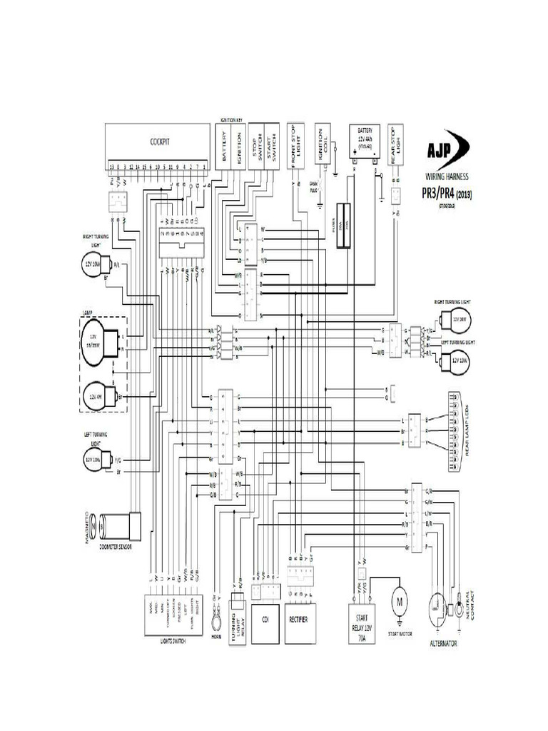 PR3 PR4 Wiring Diagram | PDF