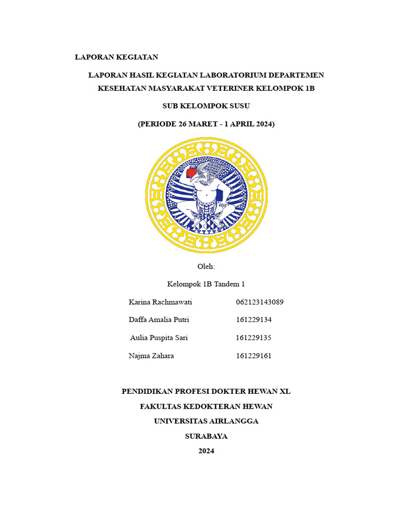 1.lab Kesmavet Susu | PDF | Sains & Matematika
