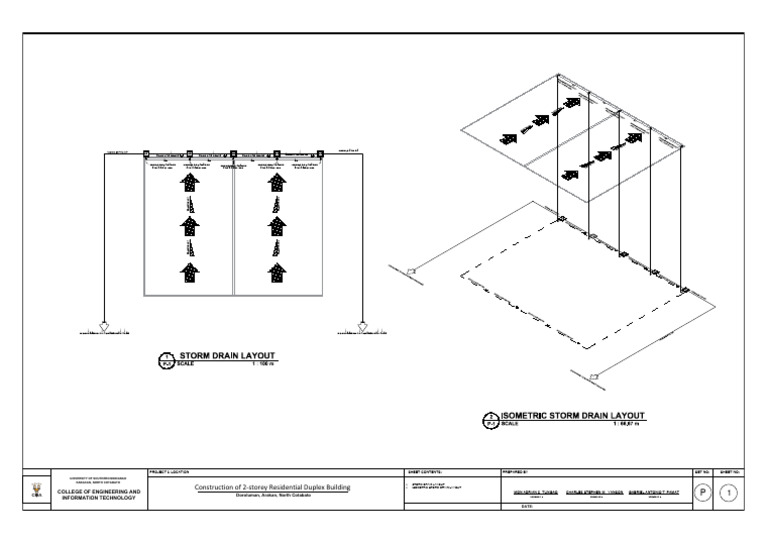 Storm Drain Layout: Construction of 2-Storey Residential Duplex ...