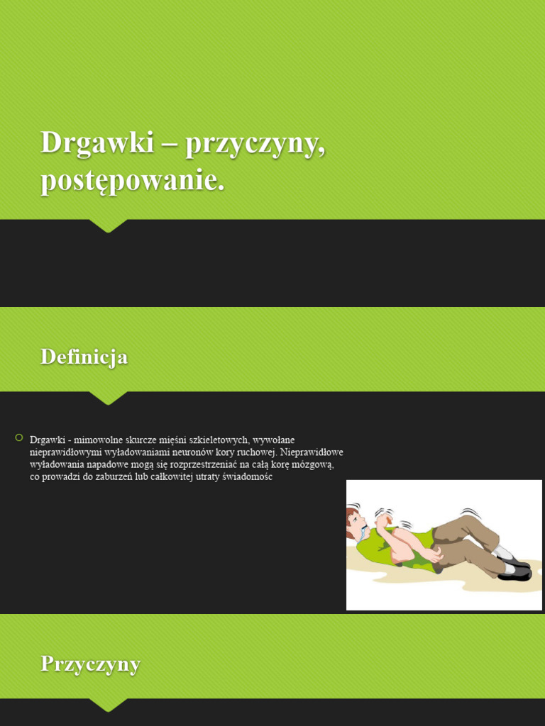 Drgawki - Przyczyny, Postępowanie | PDF