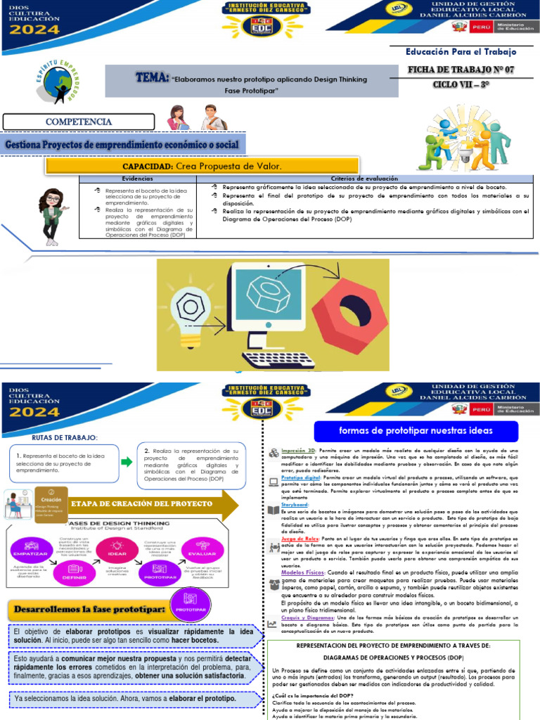 Ficha 6 - S3 - 3°fase Prototipar | PDF | Diseño | Iniciativa empresarial