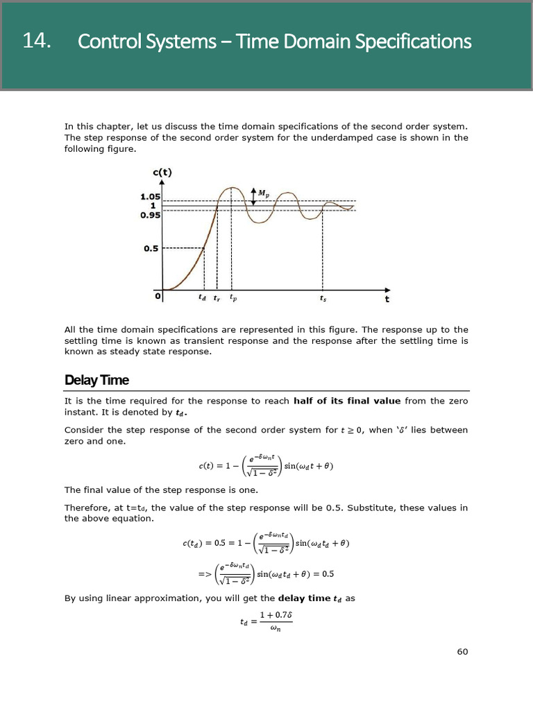 L15 Control Systems - Time Domain Specifications | Download Free PDF | Function (Mathematics ...