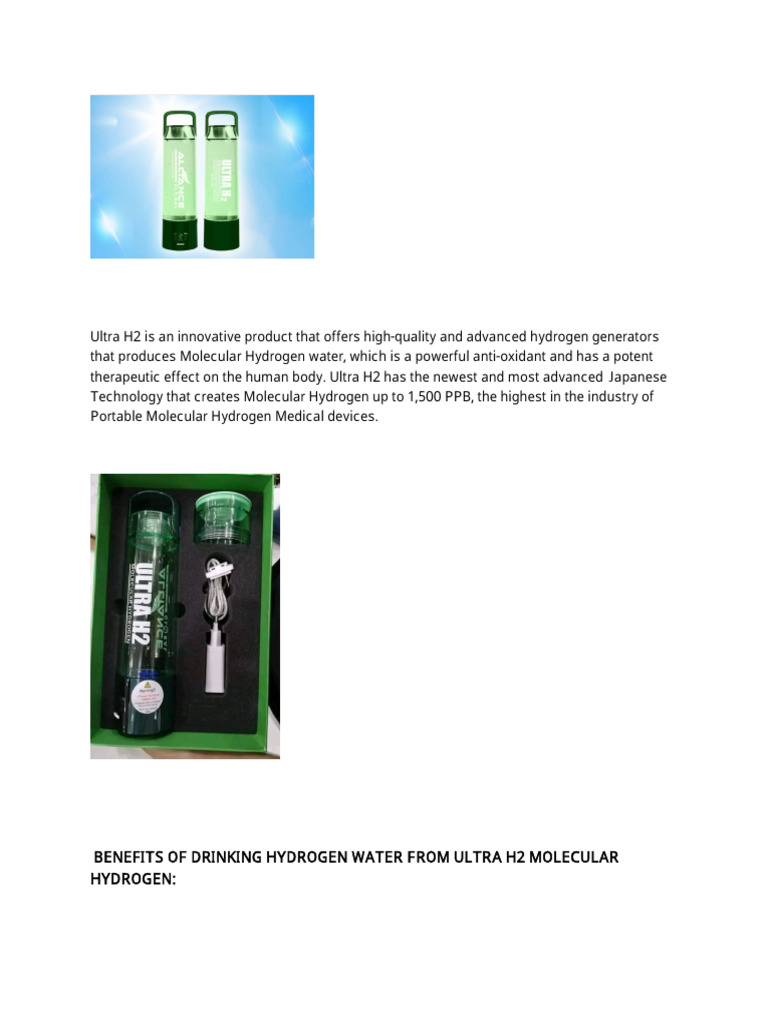 Ultra H2 - Explained | PDF | Water | Hydrogen