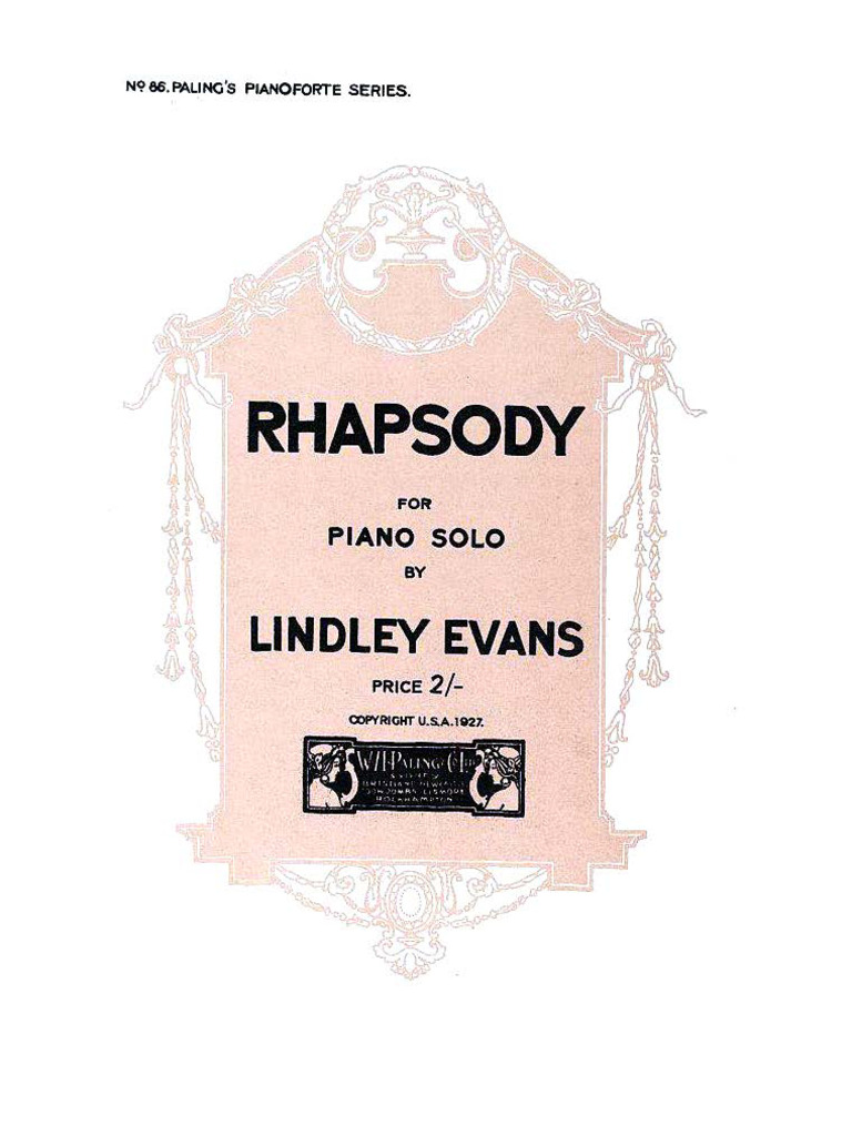 Evans L. - Rhapsody | PDF