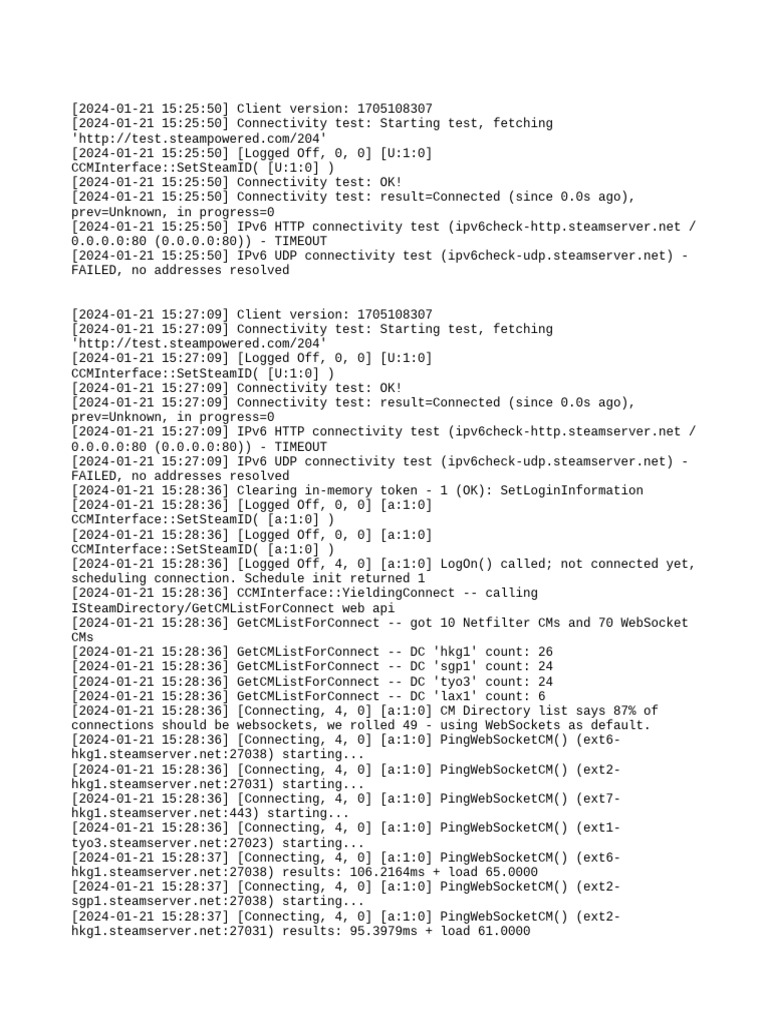 Connection Log | Download Free PDF | Internet Architecture | Software