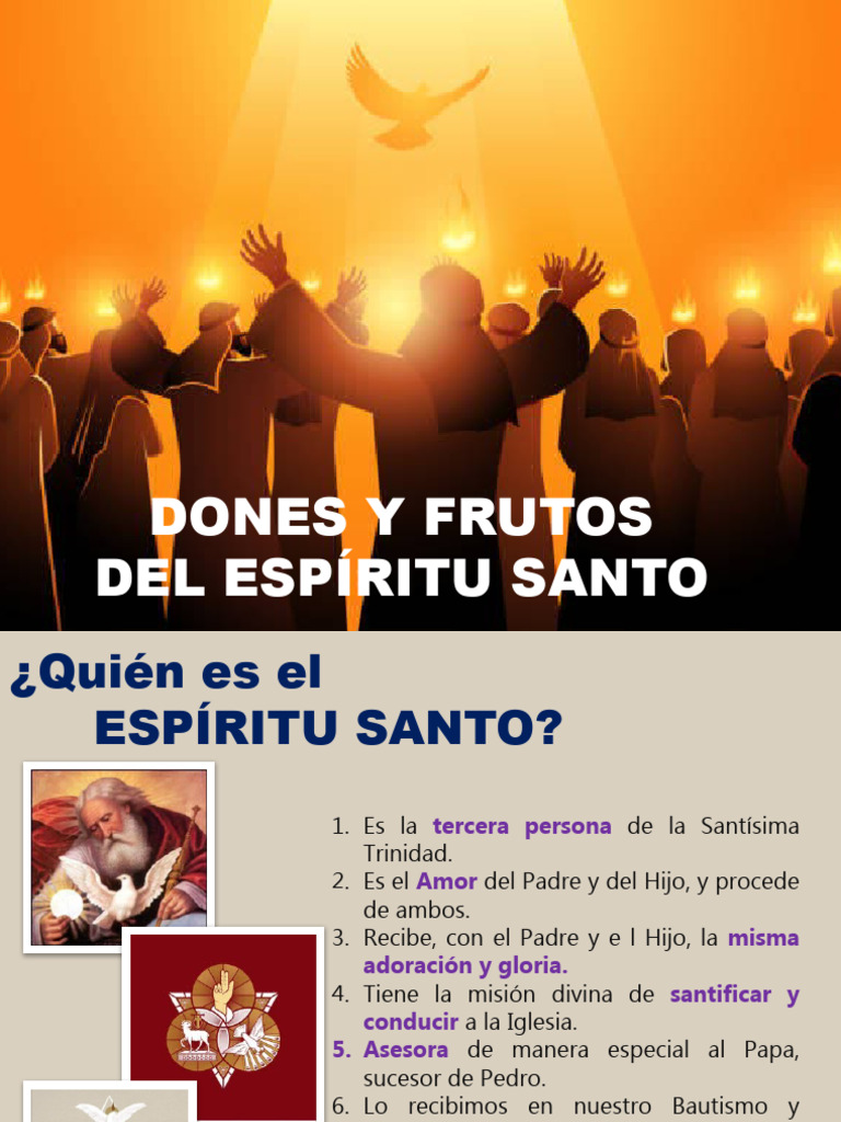 Dones y Frutos del Espíritu Santo | PDF | espíritu Santo | Dios