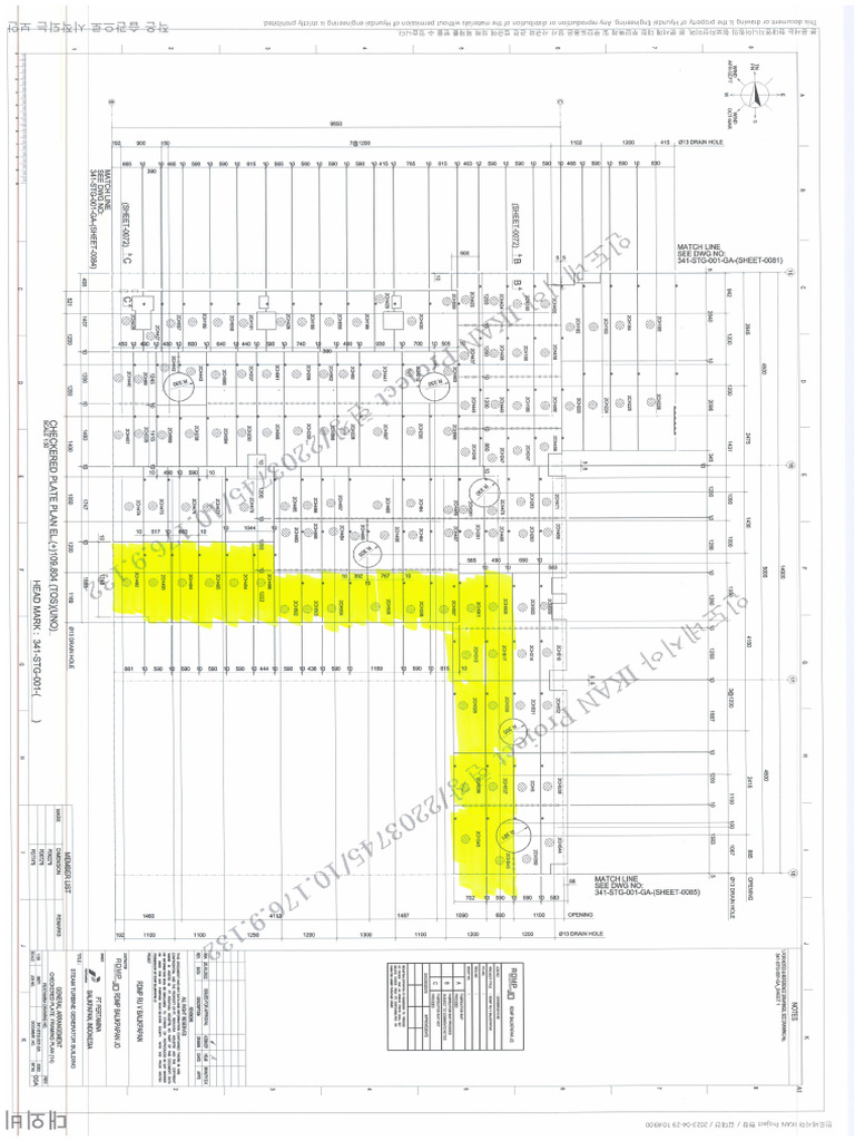 첨부 파일 3. STG - Checkered Plate Plot Plan | PDF