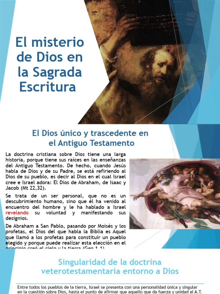 2 El Misterio de Dios en La Sagrada Escritura | PDF | Monoteísmo | Dios