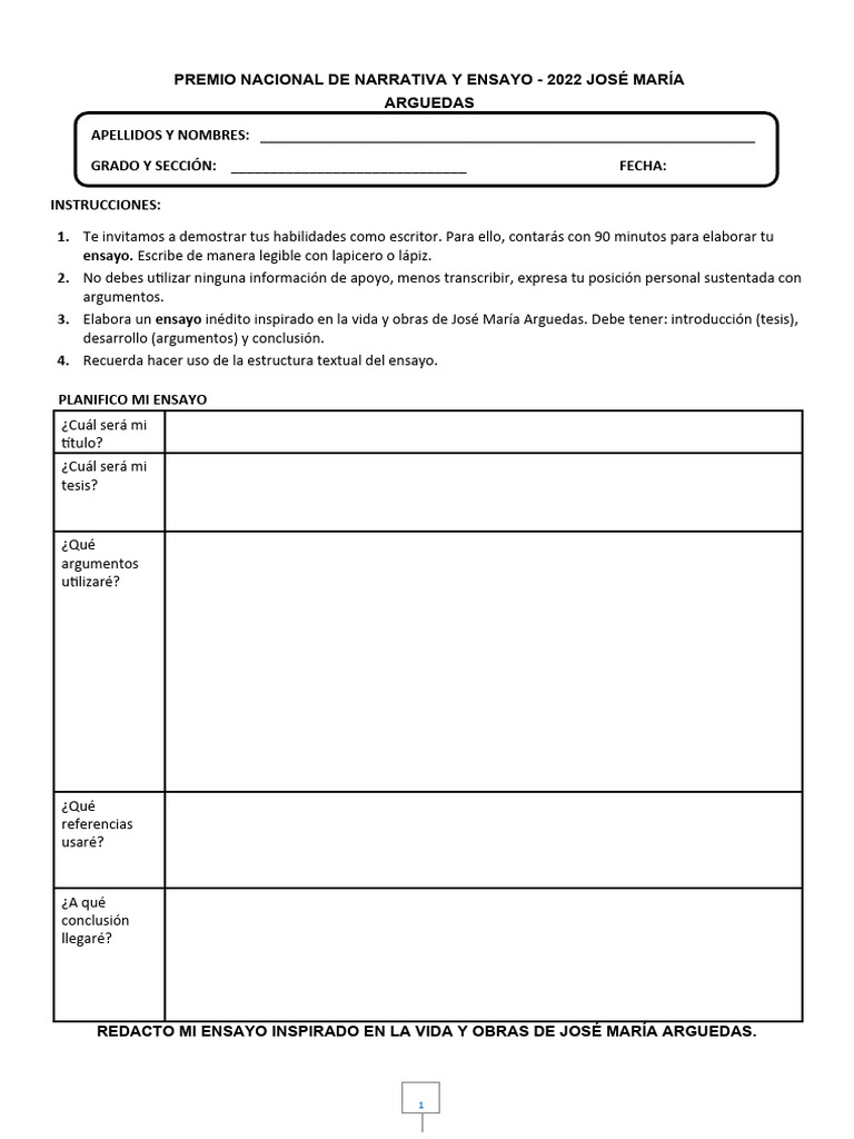 Formato de Ensayo | PDF