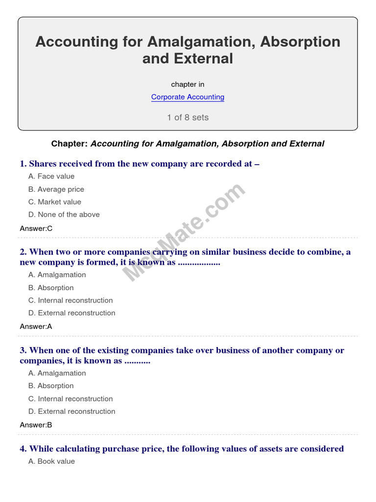 Accounting-For-Amalgamation-Absorption-And-External-Corporate ...