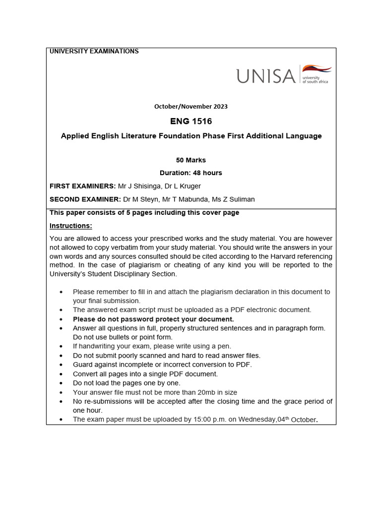 ENG1516_2023_EQP_MAIN | PDF | Anansi