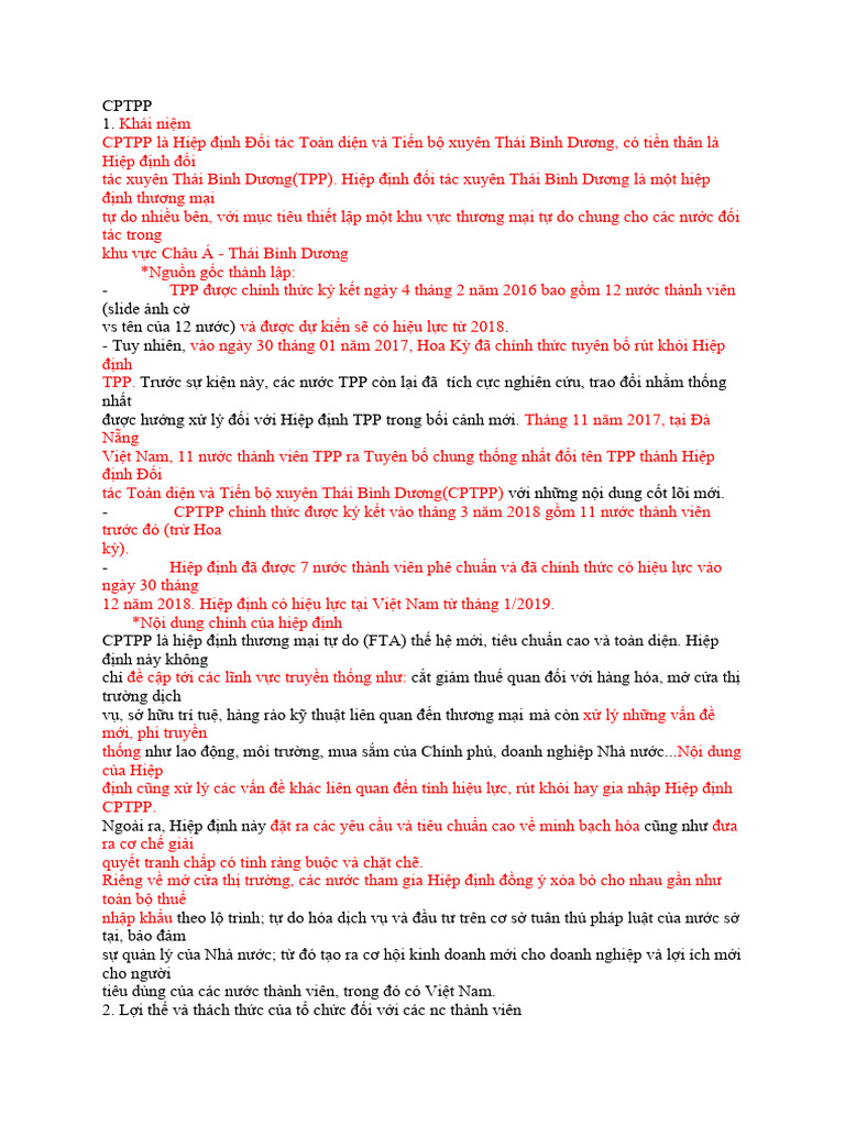 CPTPP | PDF