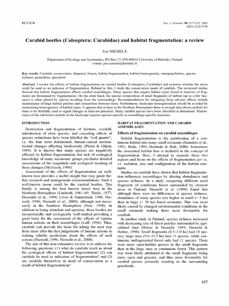 EJE - Eje 200102 0001 | PDF | Habitat | Systems Ecology