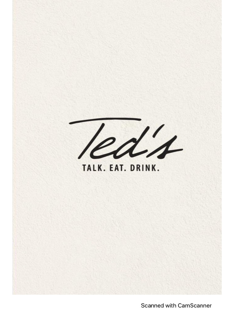 Teds Menu | PDF