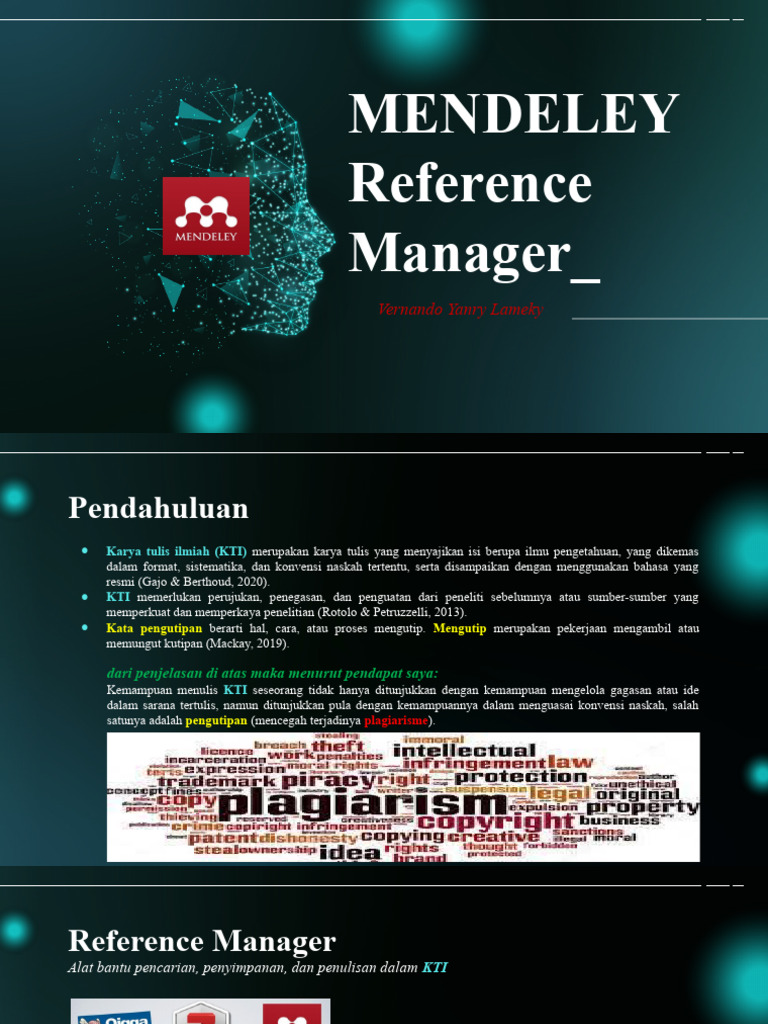 Panduan Lengkap Mendeley untuk KTI | PDF | Karier & Perkembangan | Komputer