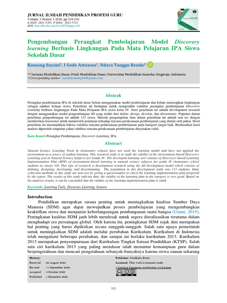 Adminjurnal,+14 +JIPPG+VOL +3+NO +3+Komang+Suyani+512-519 | PDF