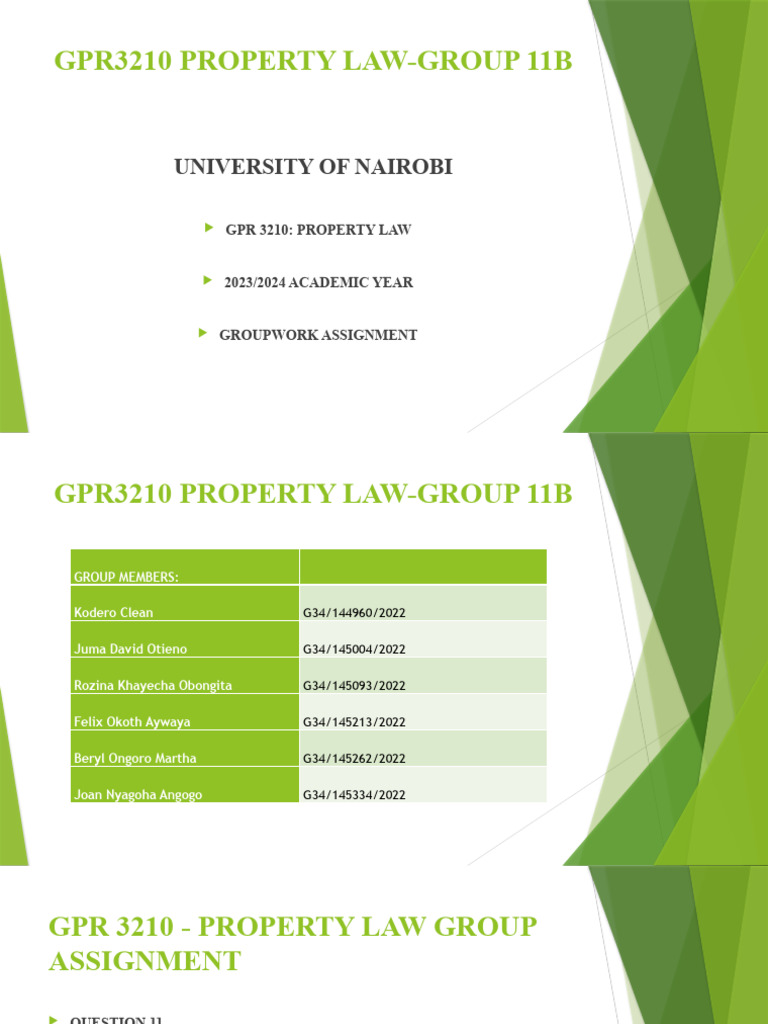 Property Law Group 11B | PDF | Conservation Biology | Sustainability