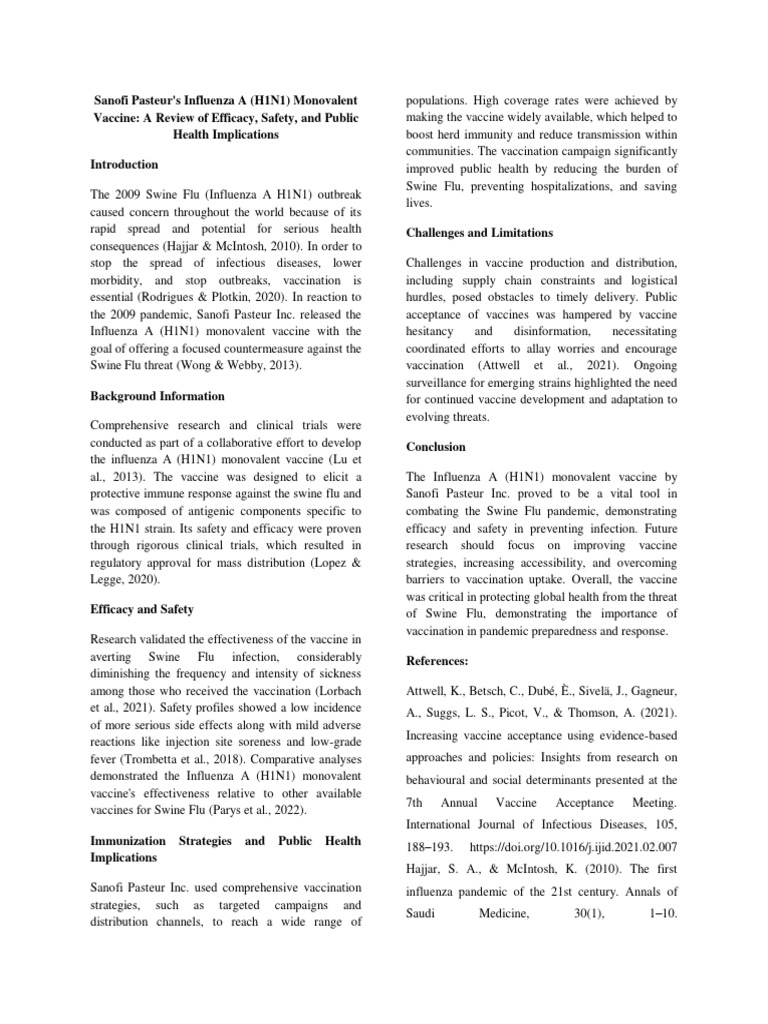 Immunology JAR Draft-1 | PDF | Vaccines | Influenza