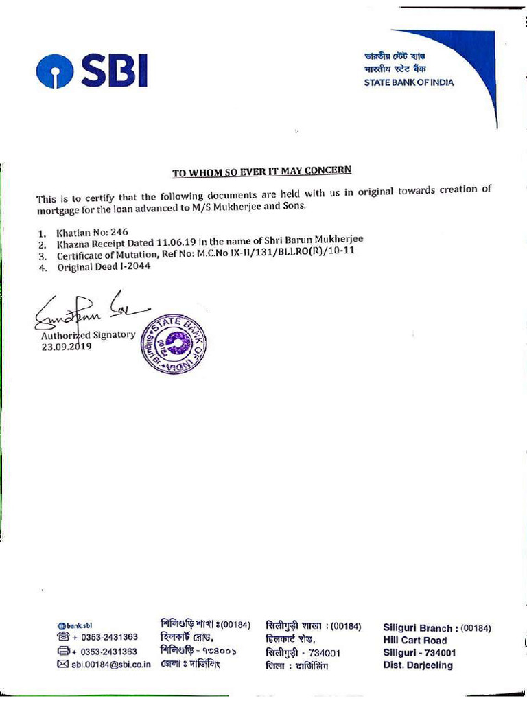 Bank Letter | PDF