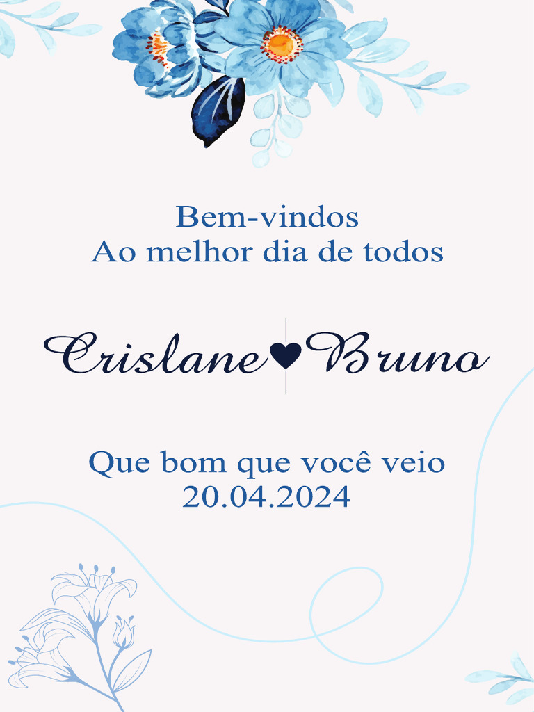 Bem Vindo 80x50cm | PDF