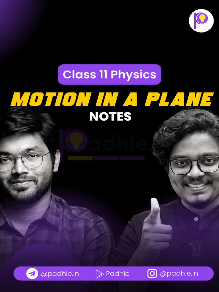 Motion in a Plane: Key Concepts & Questions | PDF | Euclidean Vector | Acceleration