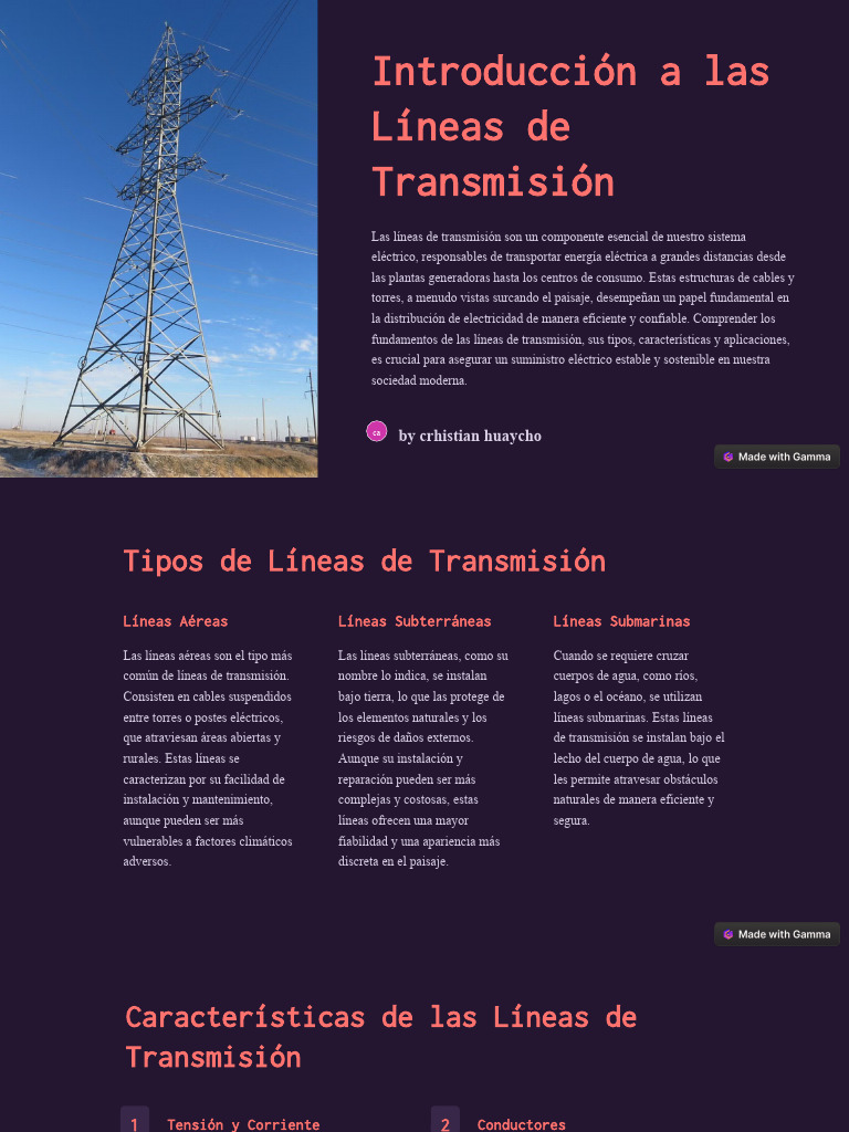 Introduccion A Las Lineas de Transmision | PDF | Transmisión de energía eléctrica | Ingenieria ...