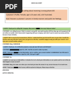 Call Center Mock Calls Script Sample | PDF