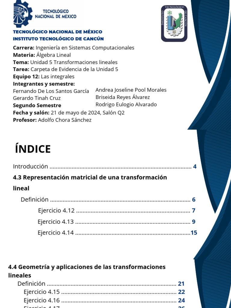 Unidad 5 - Transformaciones Lineales | PDF | Espacio vectorial | Mapa lineal