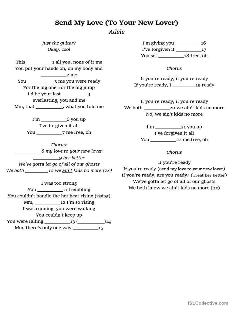 Send My Love - Adele | PDF