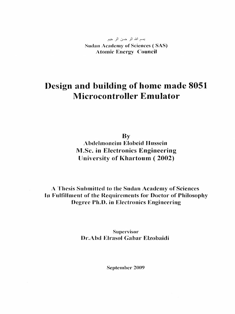 Design and Building of Home Made 8051 Microcontroller Emulator | PDF ...