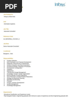 Infosys DNA Unit Associate Consultant Role | PDF | Analytics | Consultant